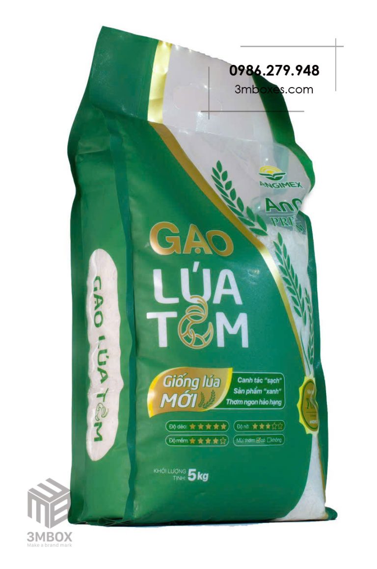 Địa chỉ in túi gạo 1kg,2kg,3kg,5kg,10kg số lượng ít - 3MBOXES