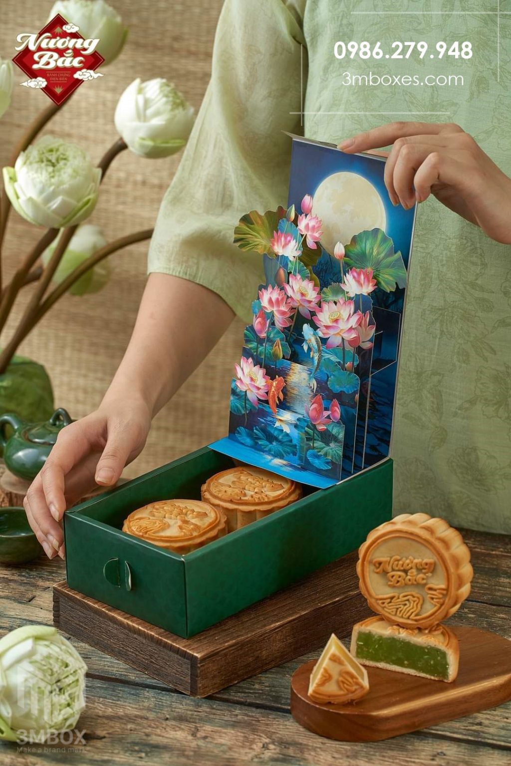 In hộp bánh trung thu số lượng ít, giá rẻ - 3MBOXES